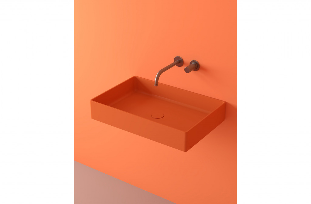 LC1M-Lavabo rectangular sin rebosadero de Solid Surface - BY ICÓNICO